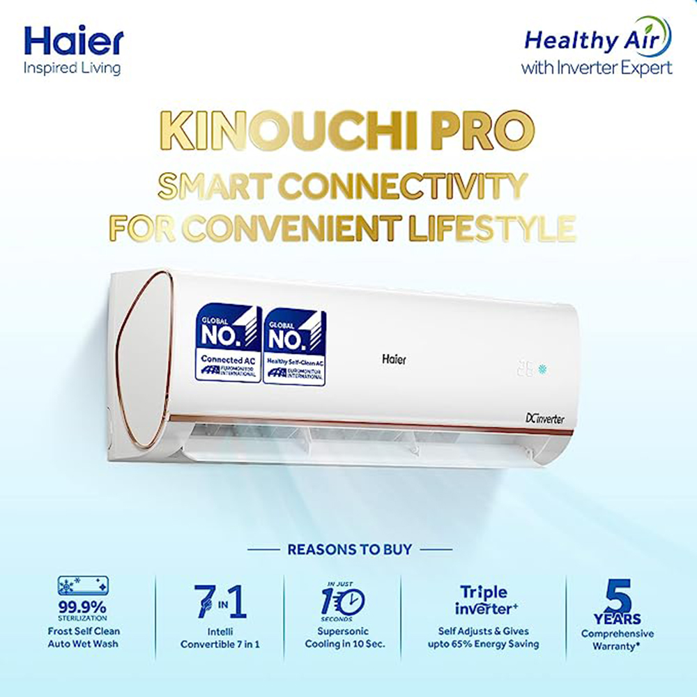 Buy Haier Kinouchi Pro 7 In 1 Convertible 1 5 Ton 3 Star Triple